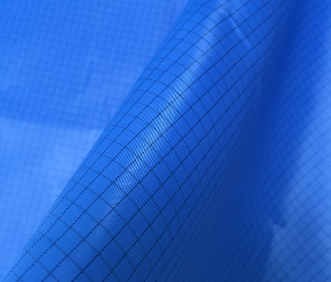 Reinraum ESD Gewebe gesponnene Gitter-weiße blaue gelbe Farbe der ...