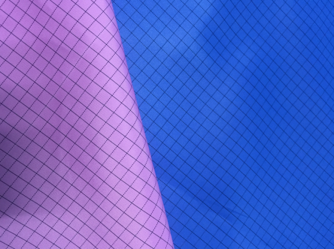 Reinraum ESD Gewebe gesponnene Gitter-weiße blaue gelbe Farbe der ...