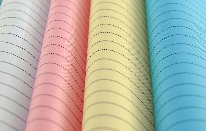 5mm Streifen-Polyester ESD-Gewebe-antistatischer Twill 2/3 75D X 75D